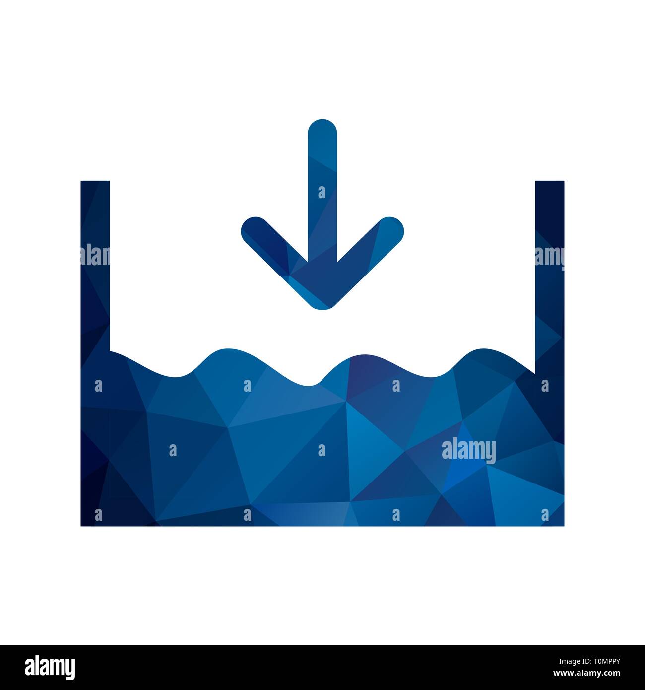 Sea level icon vector Cut Out Stock Images & Pictures - Alamy