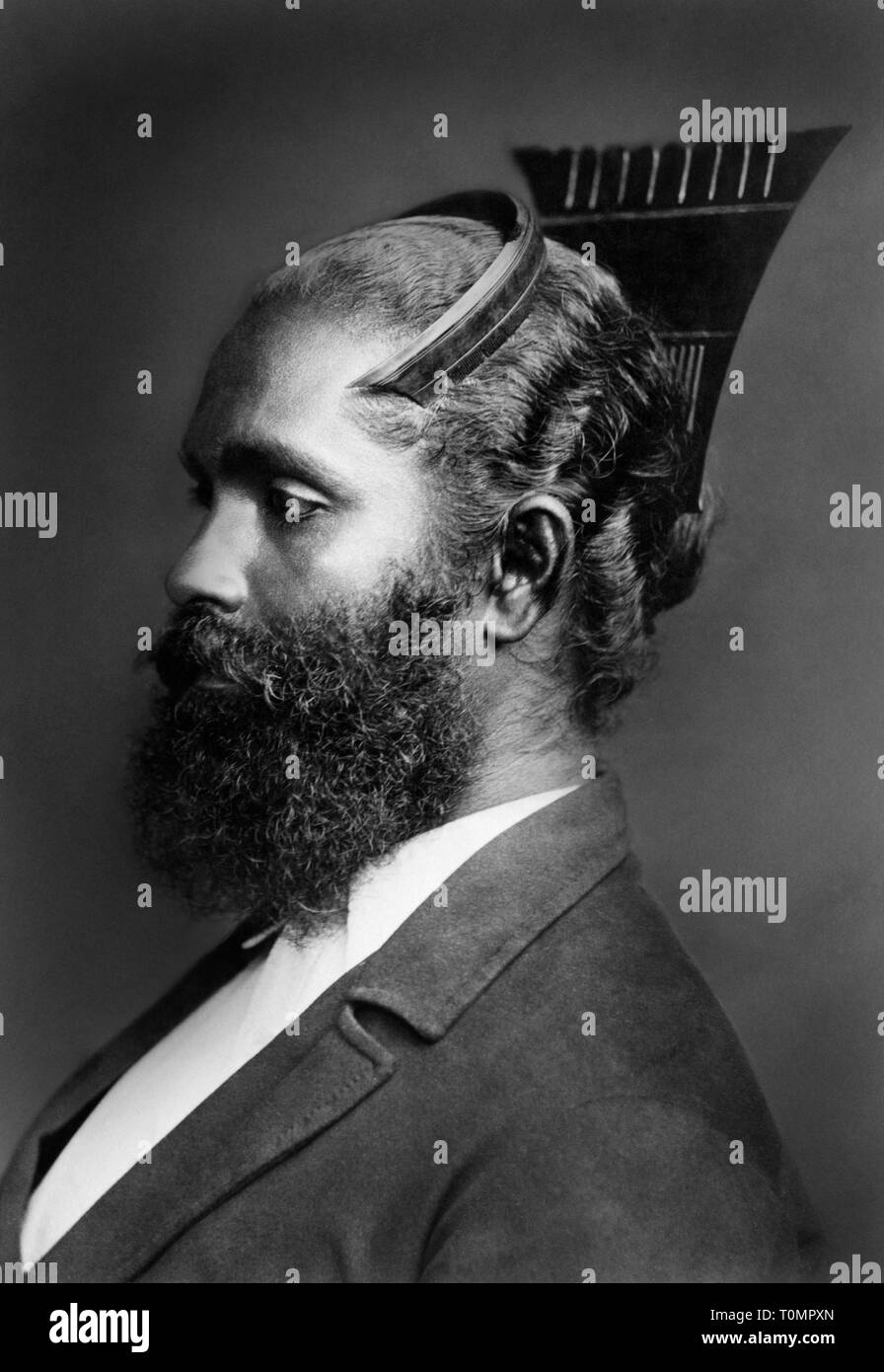 Sri Lanka, Kandy, portrait of a native Sri Lankan man, 1900-10 Stock ...