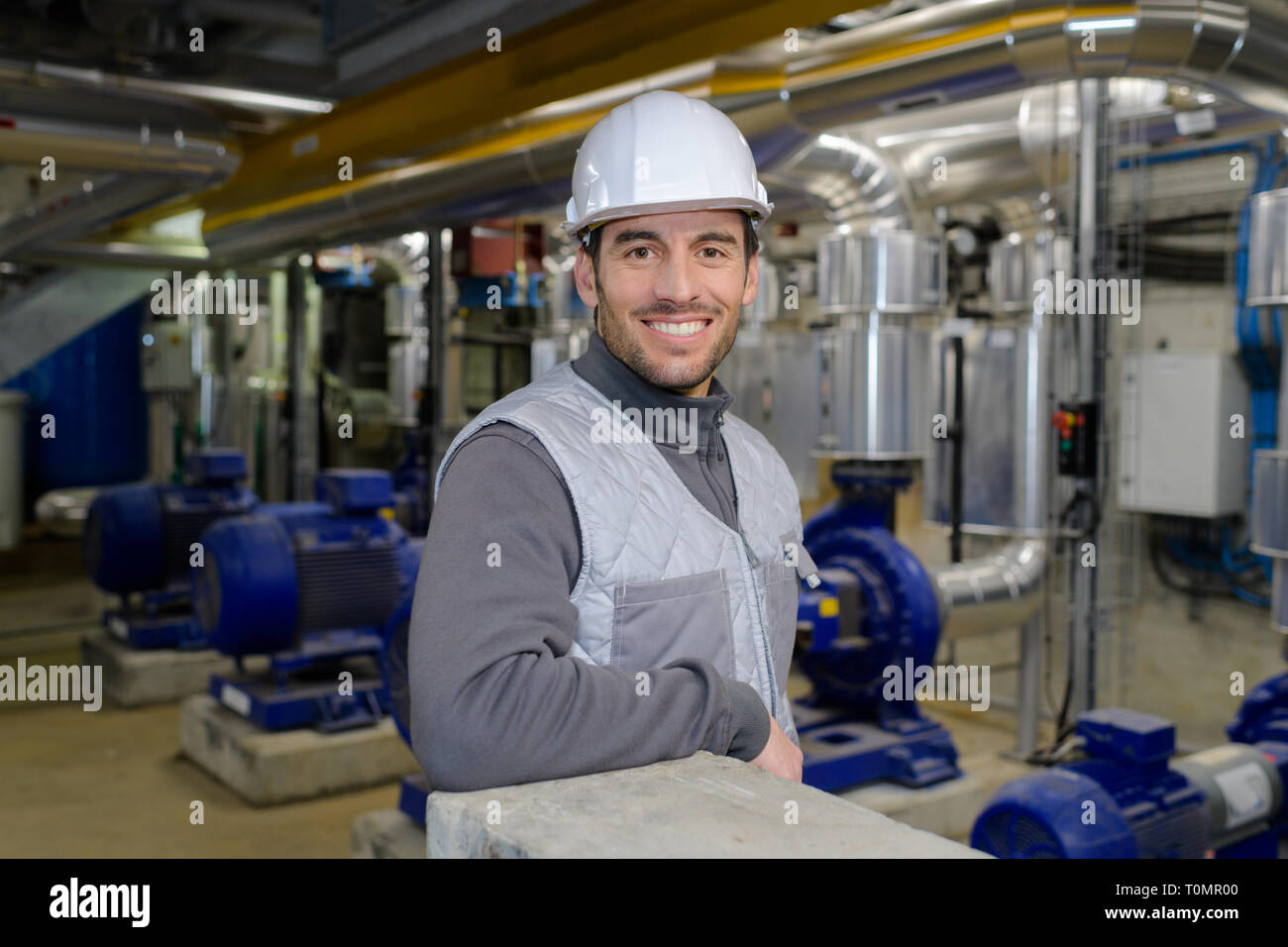 male worker in factory Stock Photo - Alamy
