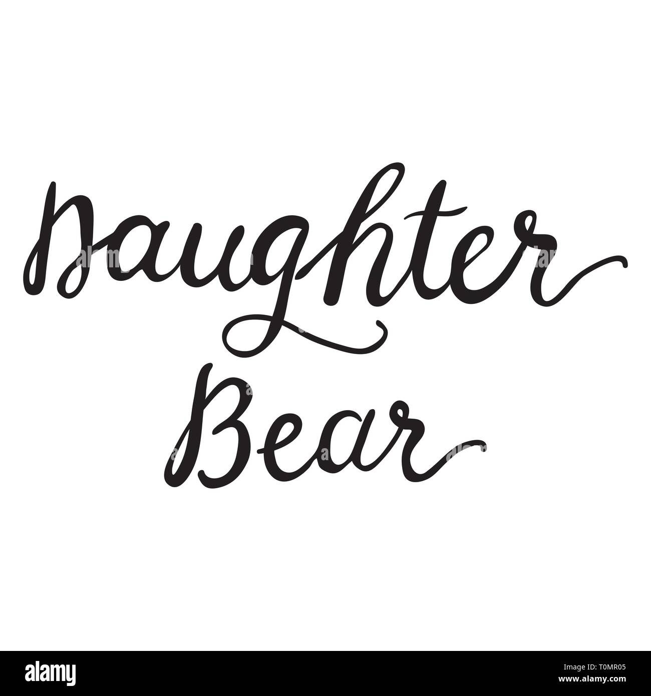 Vector calligraphic text family Black and White Stock Photos & Images ...