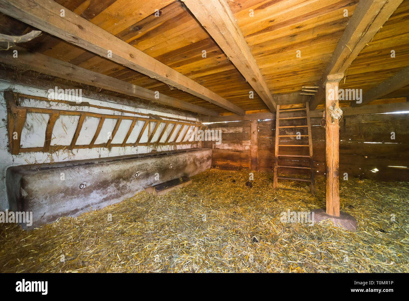 Old rural barn in polish heritage park, XIXth century Stock Photo - Alamy