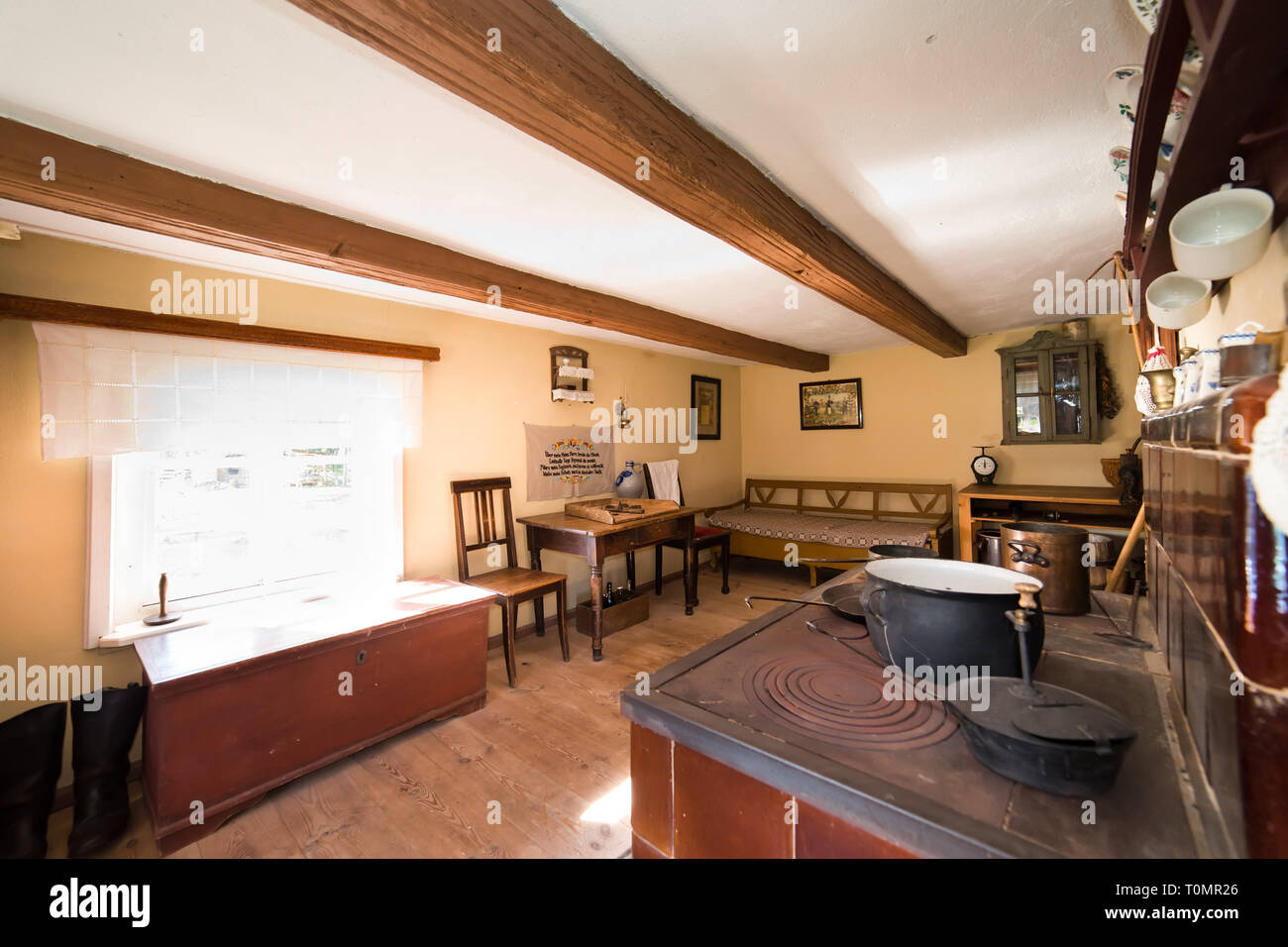 Interior traditional rustic polish kitchen hi-res stock photography and ...