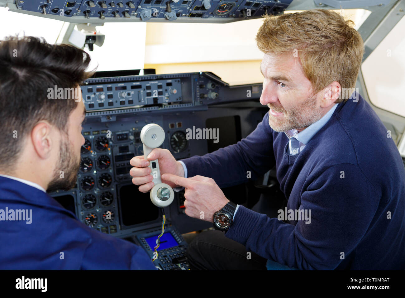 Aircraft engineer phone hi-res stock photography and images - Alamy