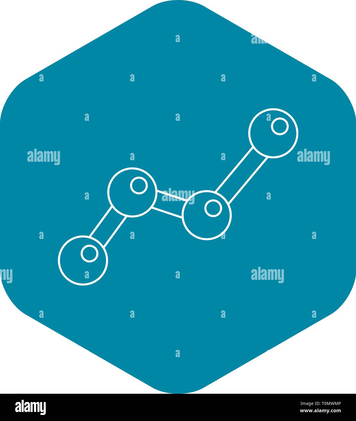 Chart statistics line icon, outline style Stock Vector Image & Art - Alamy
