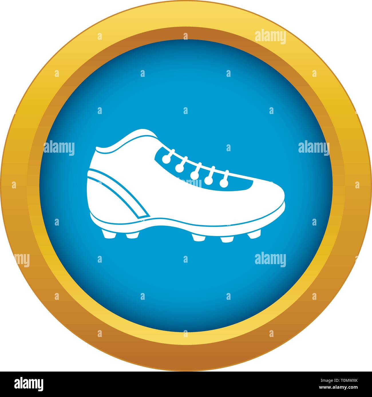 Baseball cleat icon blue vector isolated Stock Vector Image & Art - Alamy