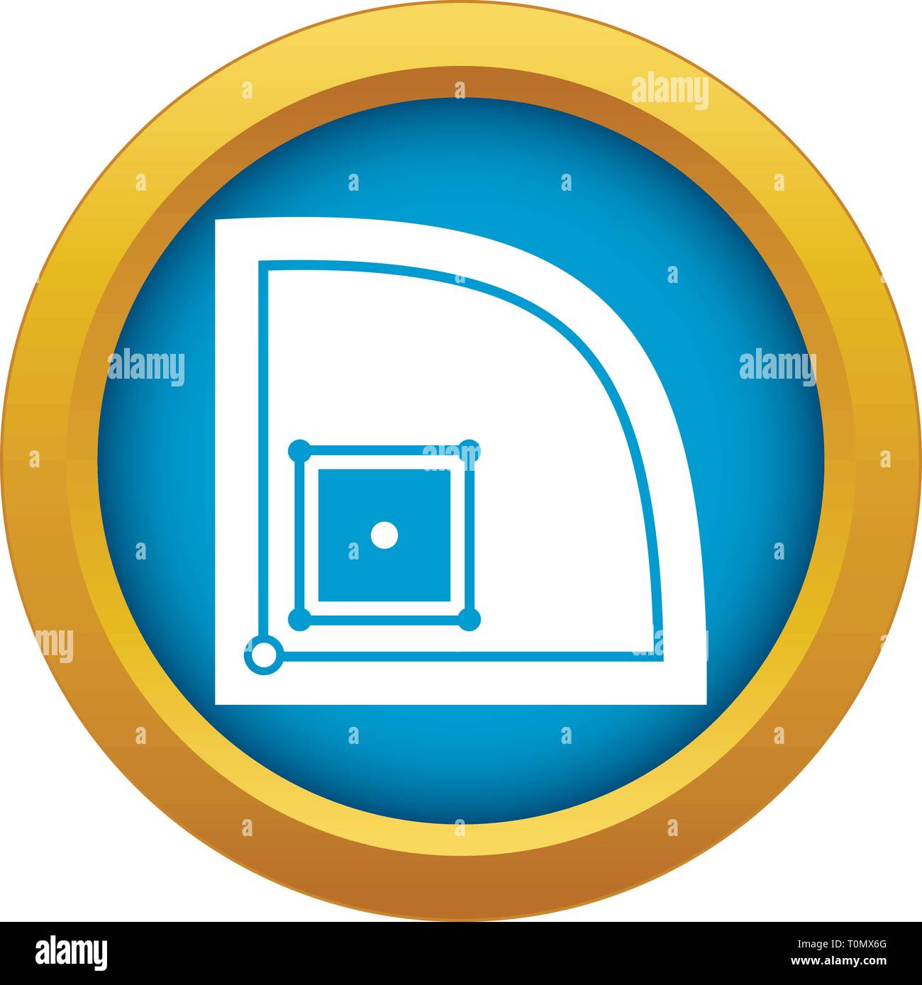 Baseball field icon blue vector isolated Stock Vector Image & Art - Alamy