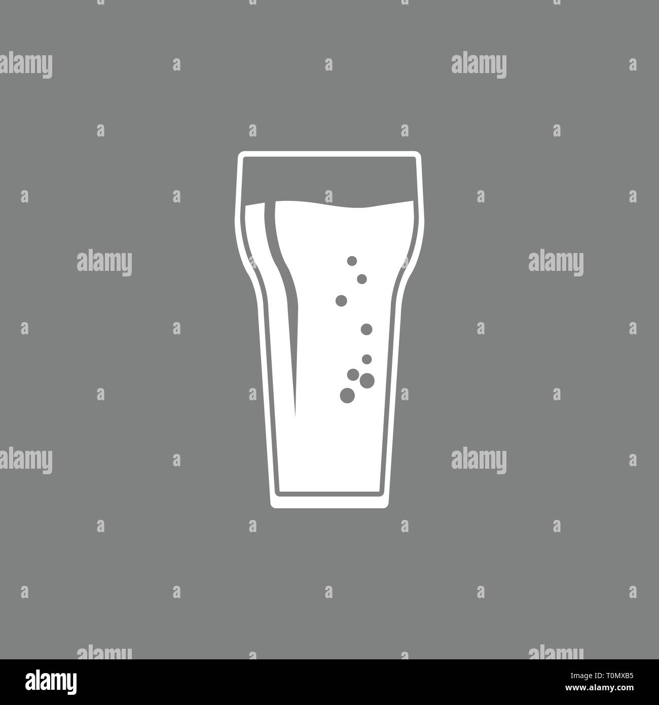 Empty Pint Glass Vector High Resolution Stock Photography and Images ...