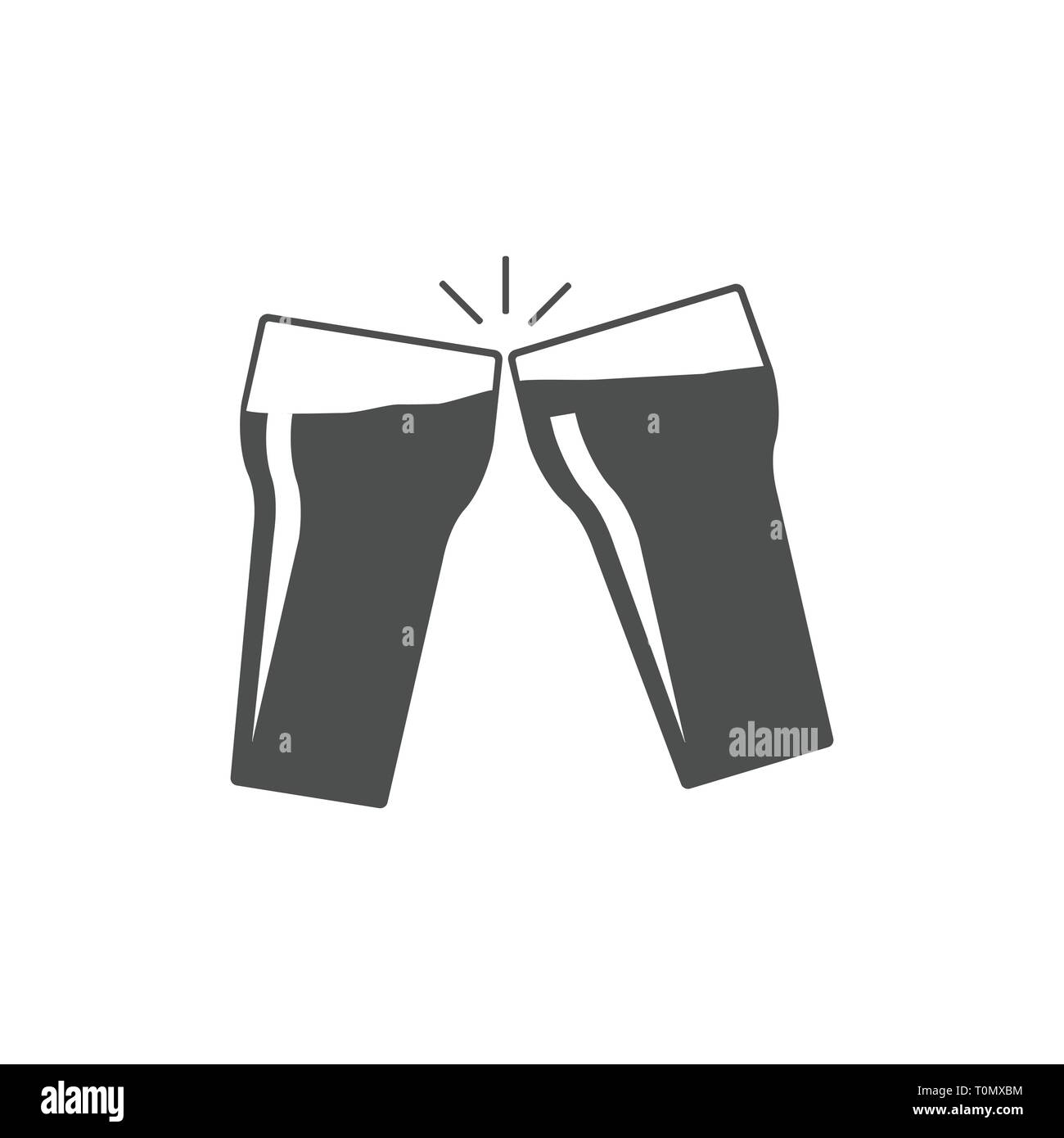 Beer glass icon. Goblet symbol. Vector Flat design Stock Vector Image ...