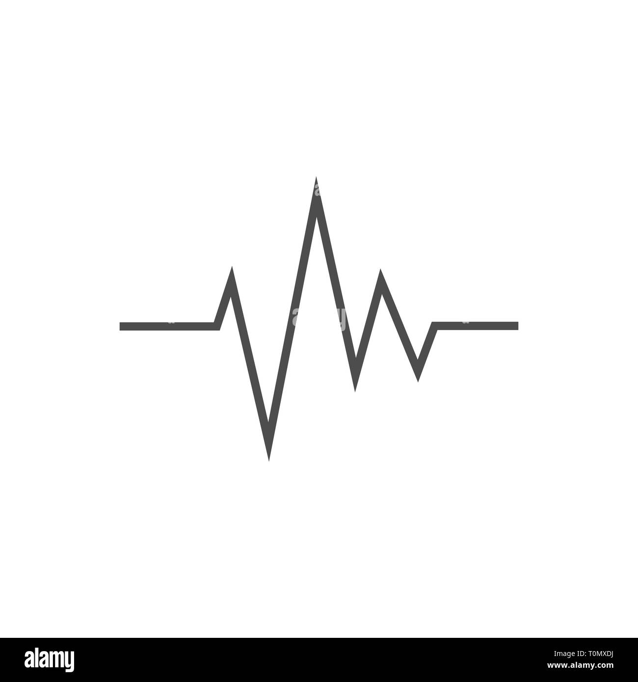 Cardio, heart, heart beat icon Vector illustration flat Stock Vector ...