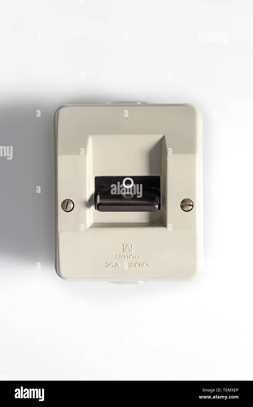Old fashioned power switch hi-res stock photography and images - Alamy