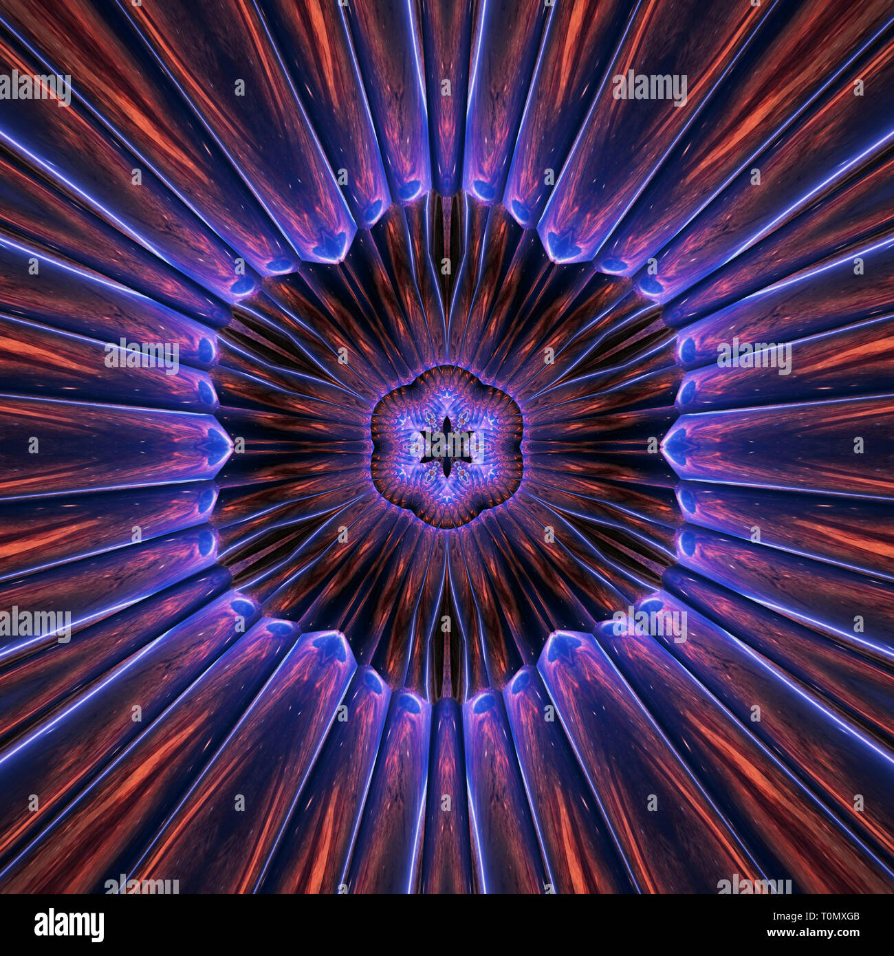 Abstract background with cosmic motifs. Surreal fractal style. Graphic ...