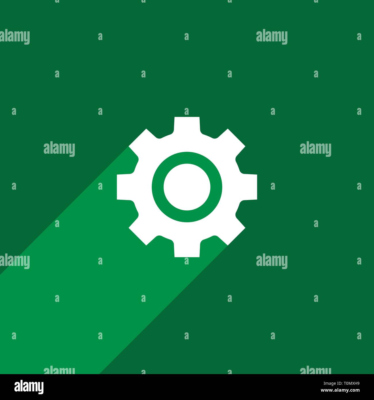 Setting icon. Flat style design Vector Stock Vector Image & Art - Alamy