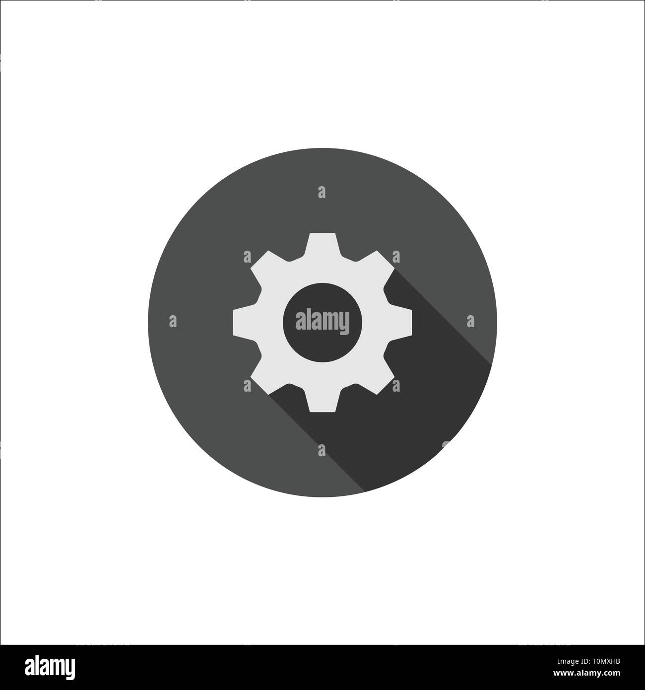 Setting icon. Flat style design Vector Stock Vector Image & Art - Alamy