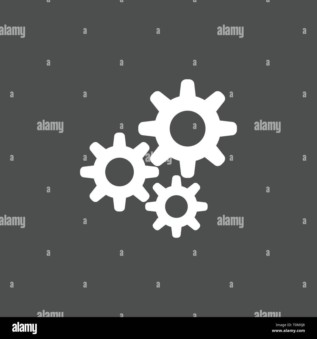 Setting icon. Flat style design Vector Stock Vector Image & Art - Alamy