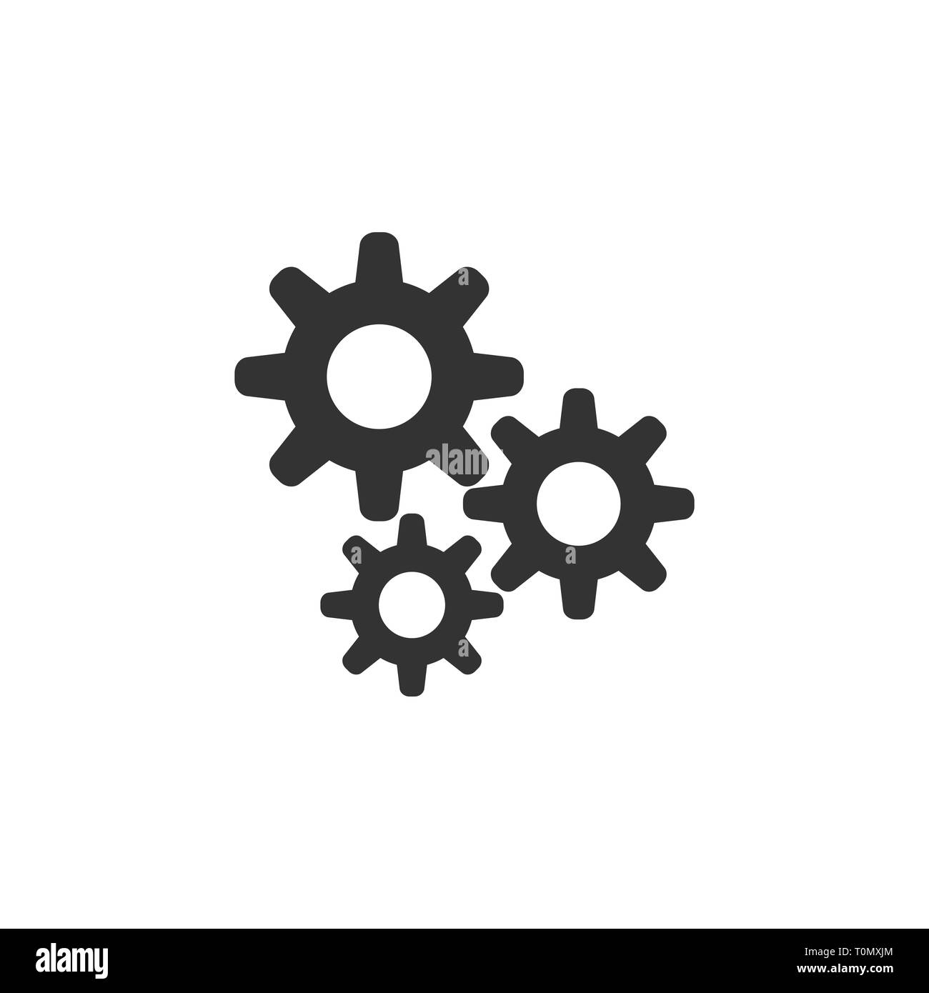 Setting icon. Flat style design Vector Stock Vector Image & Art - Alamy