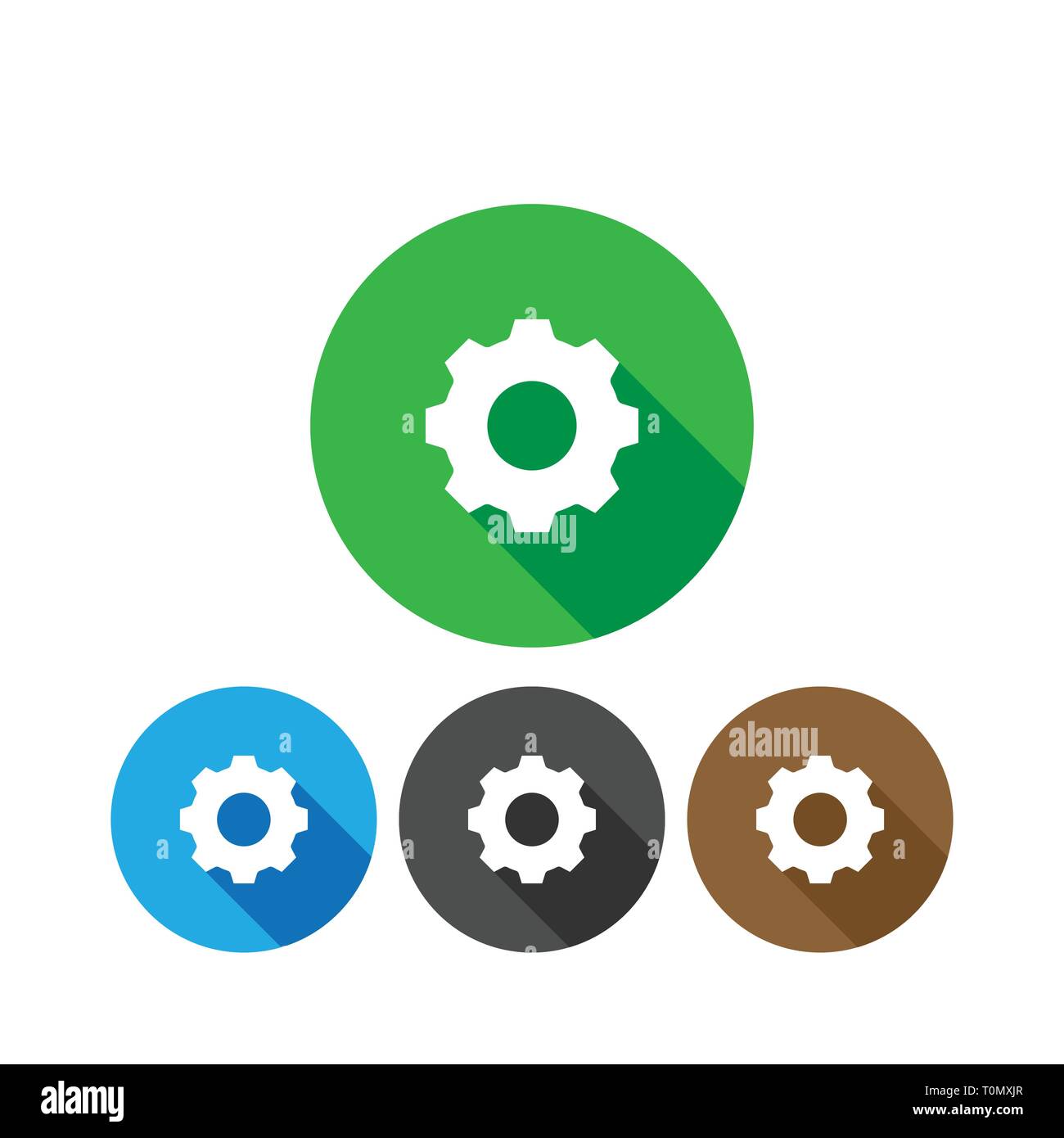 Setting icon. Flat style design Vector Stock Vector Image & Art - Alamy