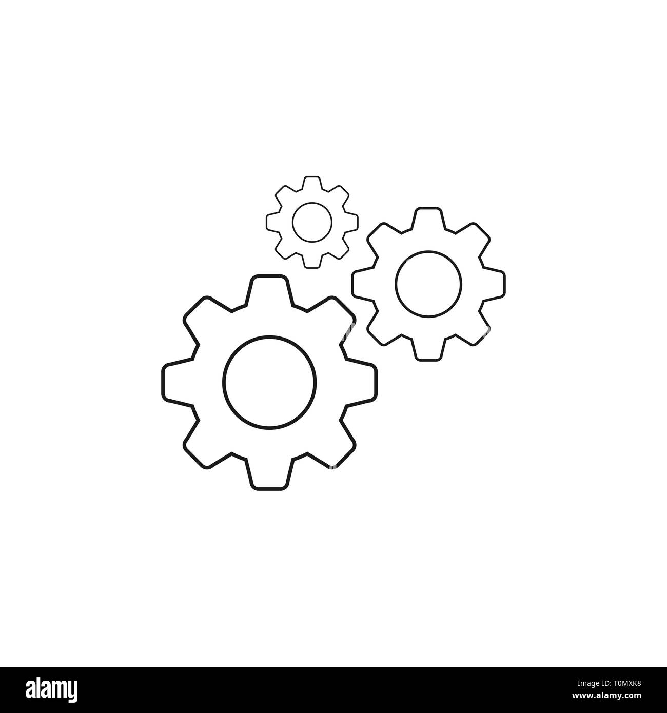 Setting icon. Flat style design Vector Stock Vector Image & Art - Alamy