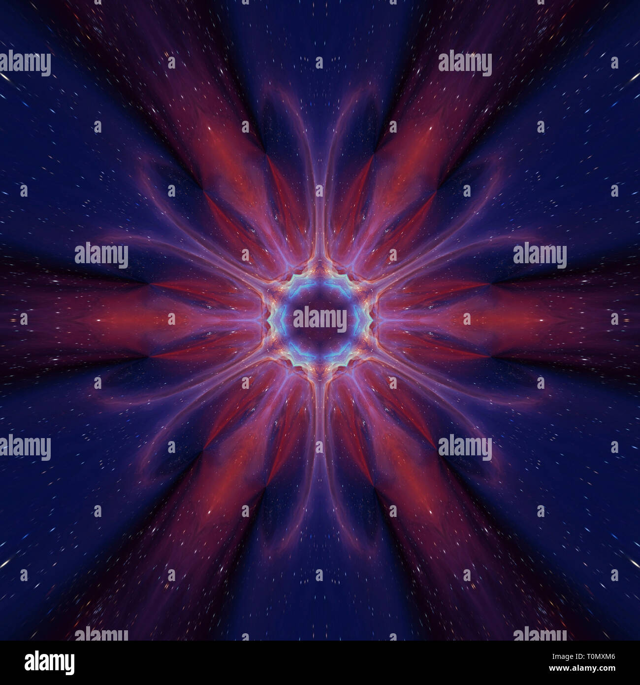 Abstract background with cosmic motifs. Surreal fractal style. Graphic ...