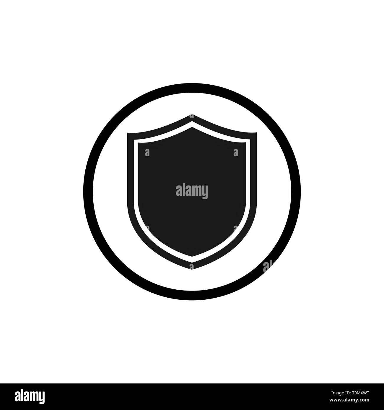 Shield icon. Protection sign. Vector illustration flat Stock Vector ...