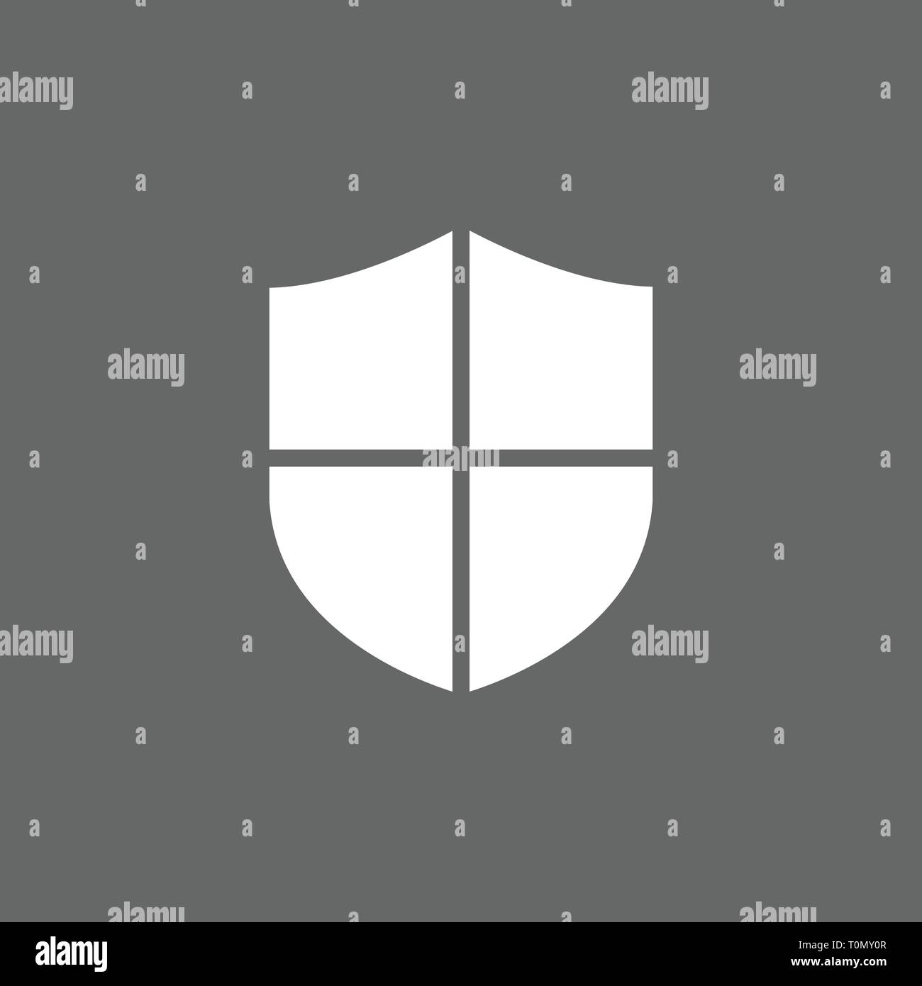 Shield icon. Protection sign. Vector illustration flat Stock Vector ...