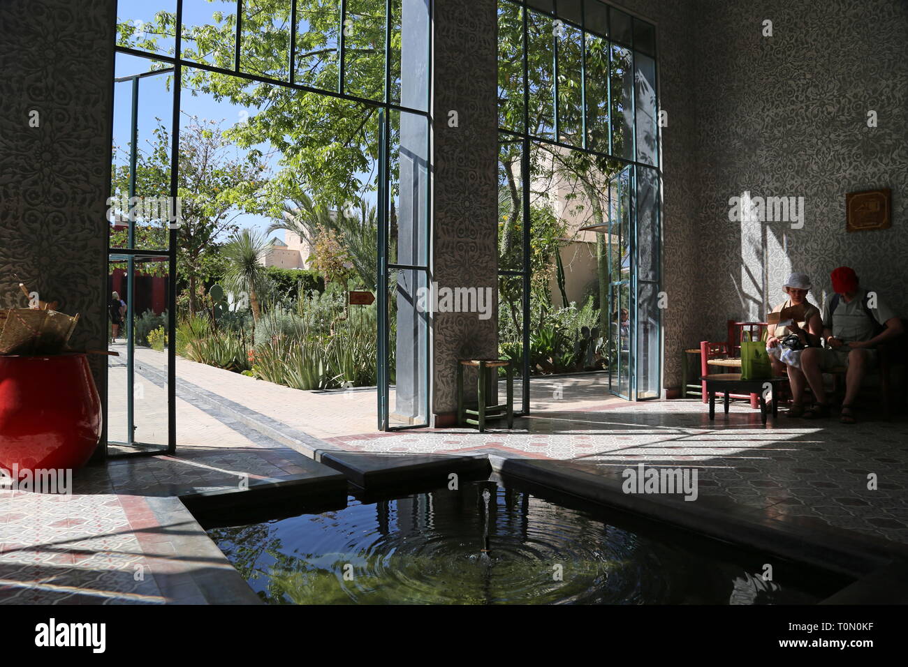 Entrance into Exotic Garden, The Secret Garden, Rue Mouassine, Medina ...