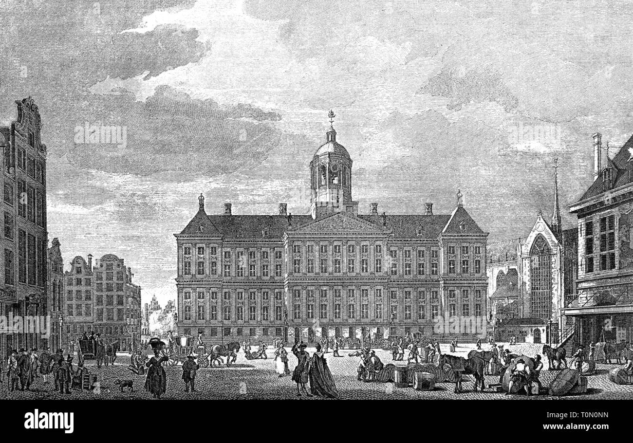 geography / travel, Netherlands, Amsterdam, castles, Paleis op de Dam ...