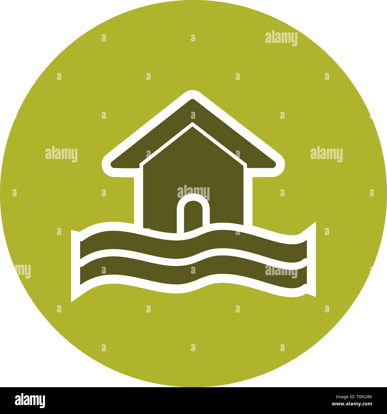 Illustration Flood Symbol Icon Stock Photo - Alamy