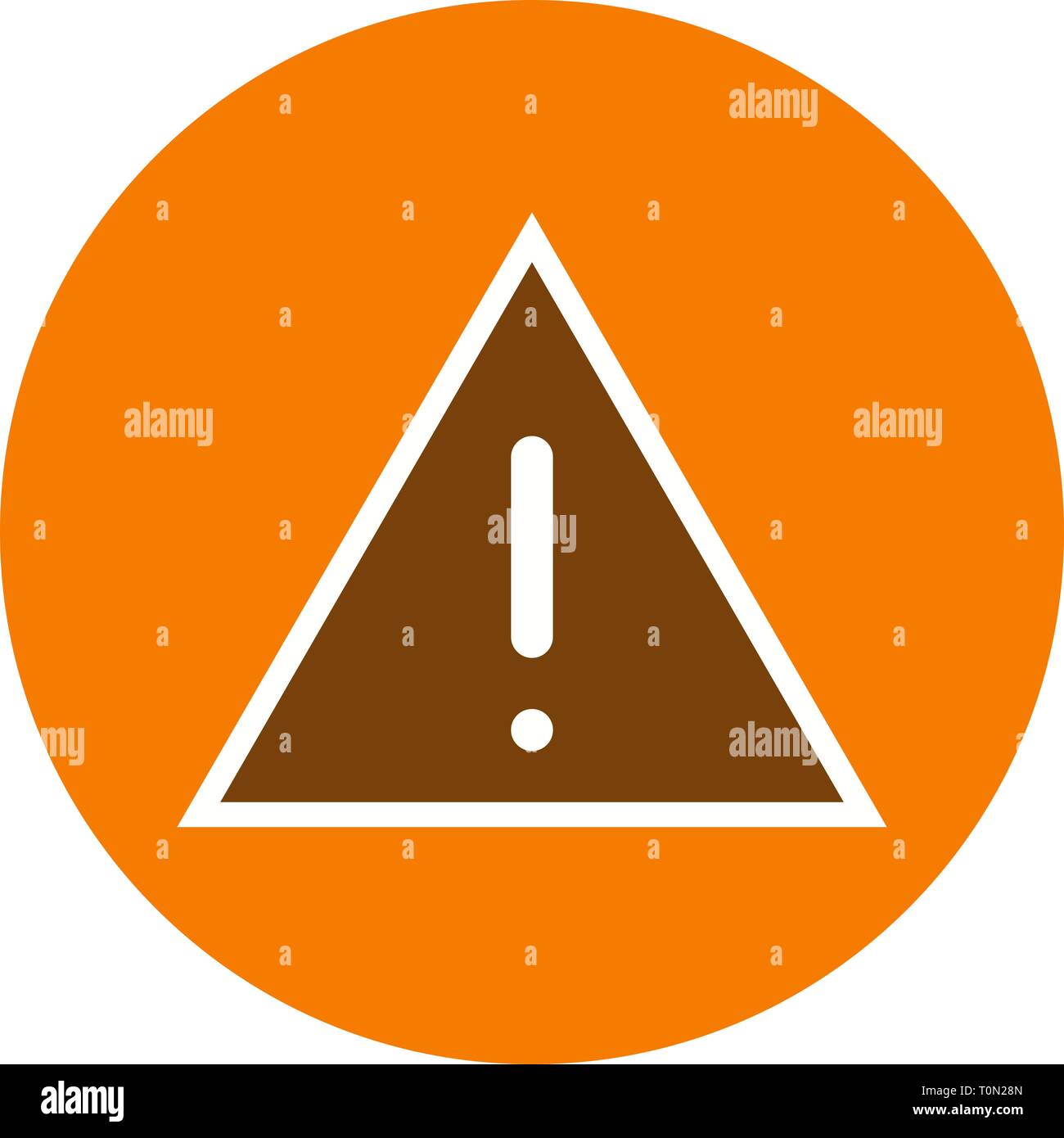 Illustration Warning board Icon Stock Photo - Alamy