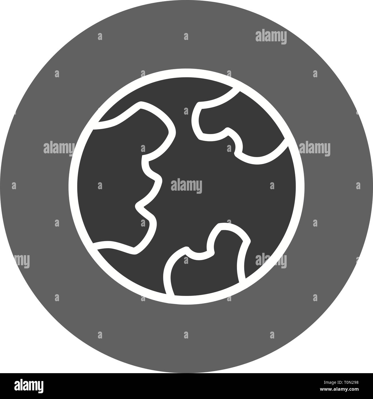 Globe flat icons on Black and White Stock Photos & Images - Alamy