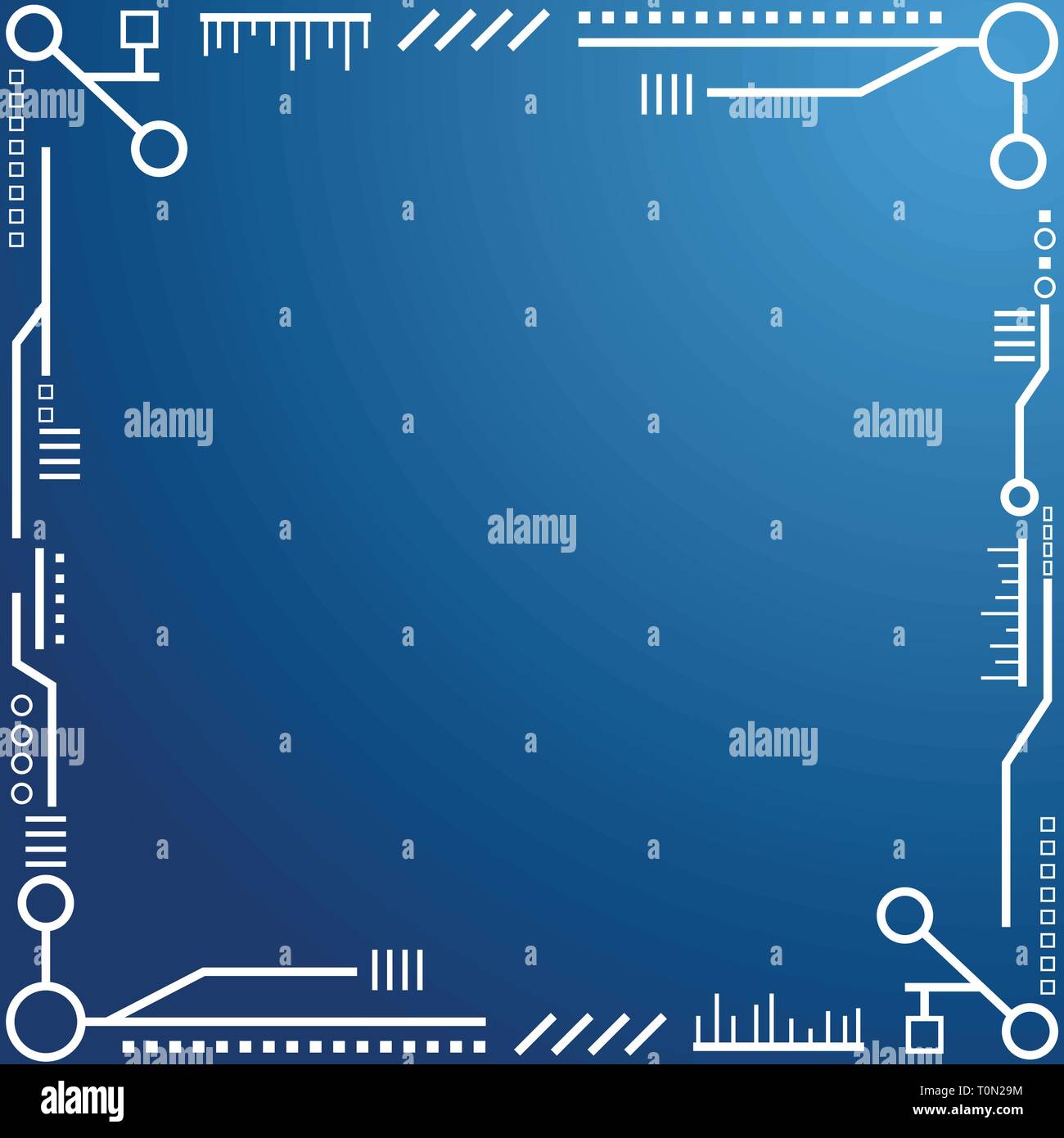 Modern tech circuit frame background Stock Vector Image & Art - Alamy