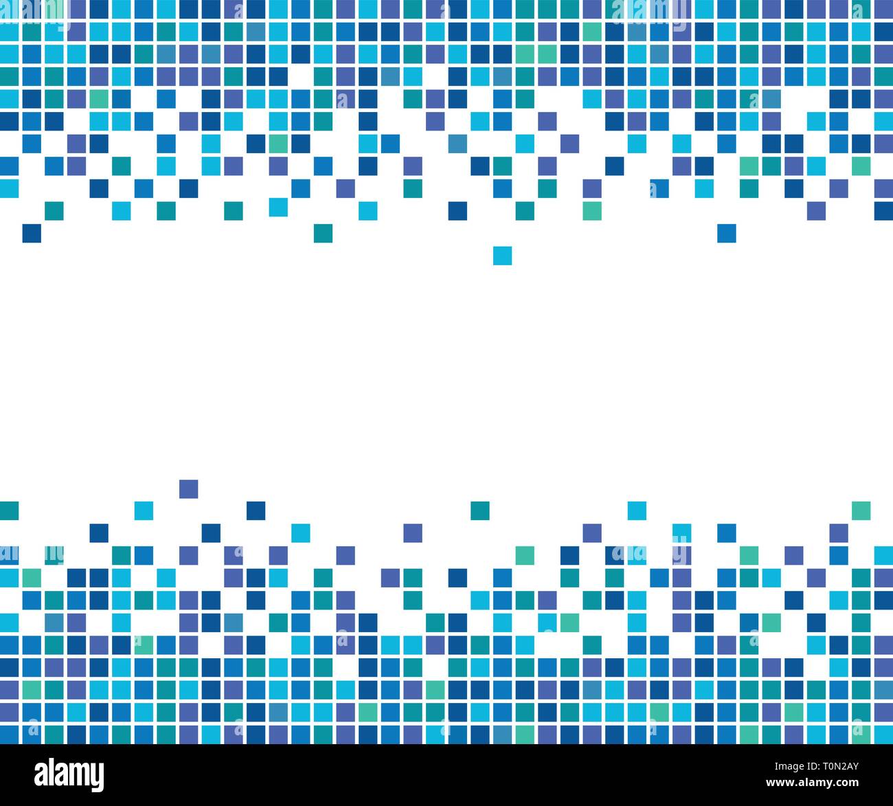 Blue pixel style border background Stock Vector Image & Art - Alamy