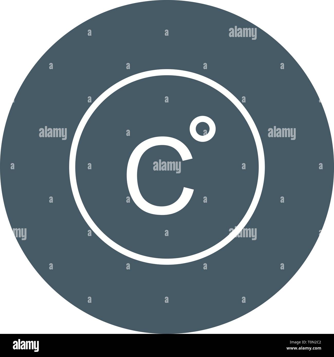 Illustration Celsius Icon Stock Photo - Alamy