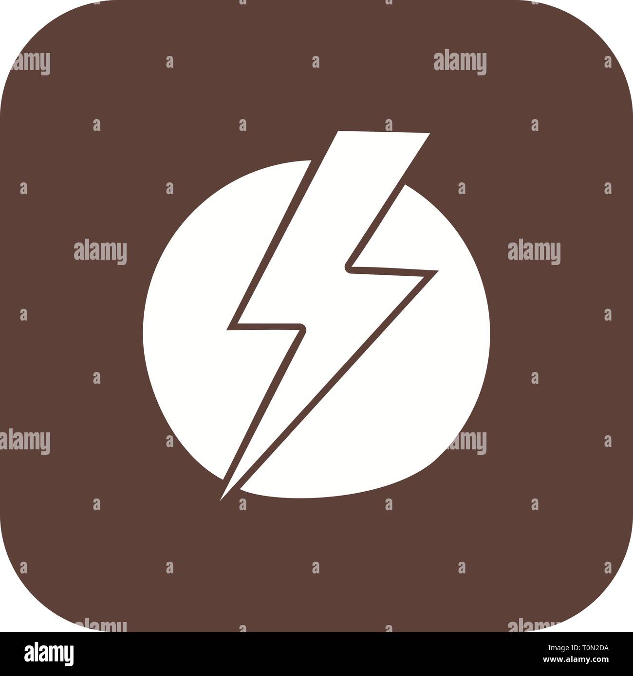 Illustration Electric Shock Icon Stock Photo - Alamy