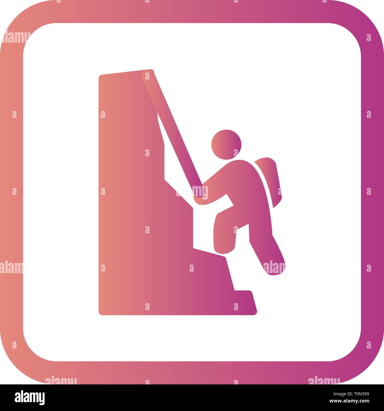 Illustration Climbing Icon Stock Photo - Alamy