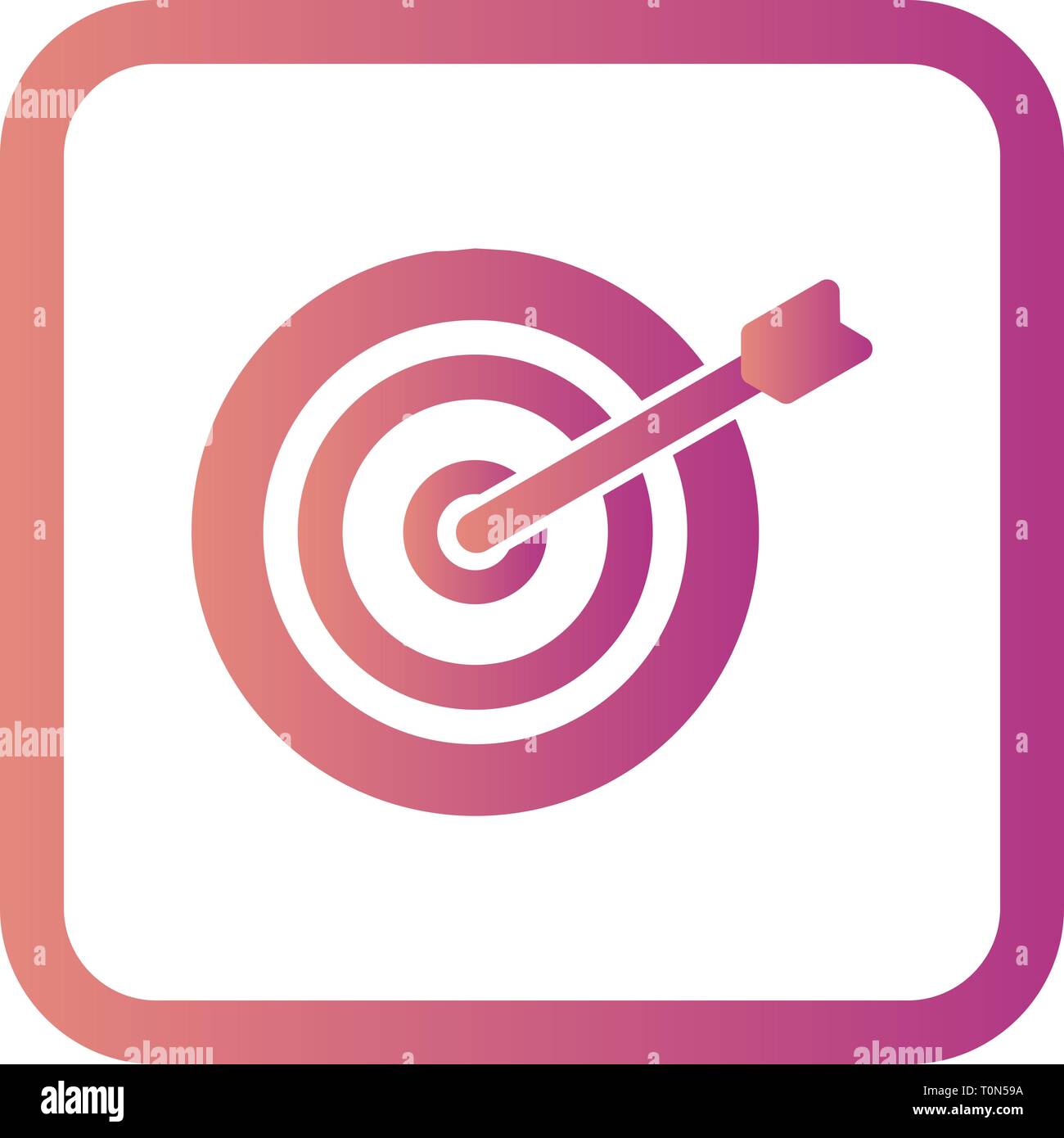 Illustration Bullseye Icon Stock Photo - Alamy