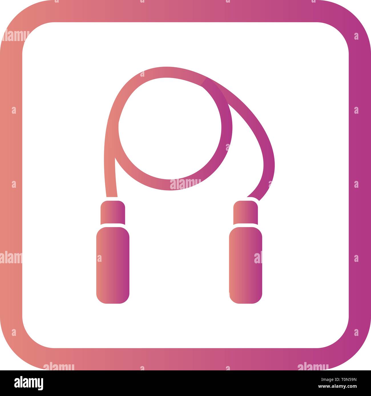Illustration Jumping Rope Icon Stock Photo - Alamy