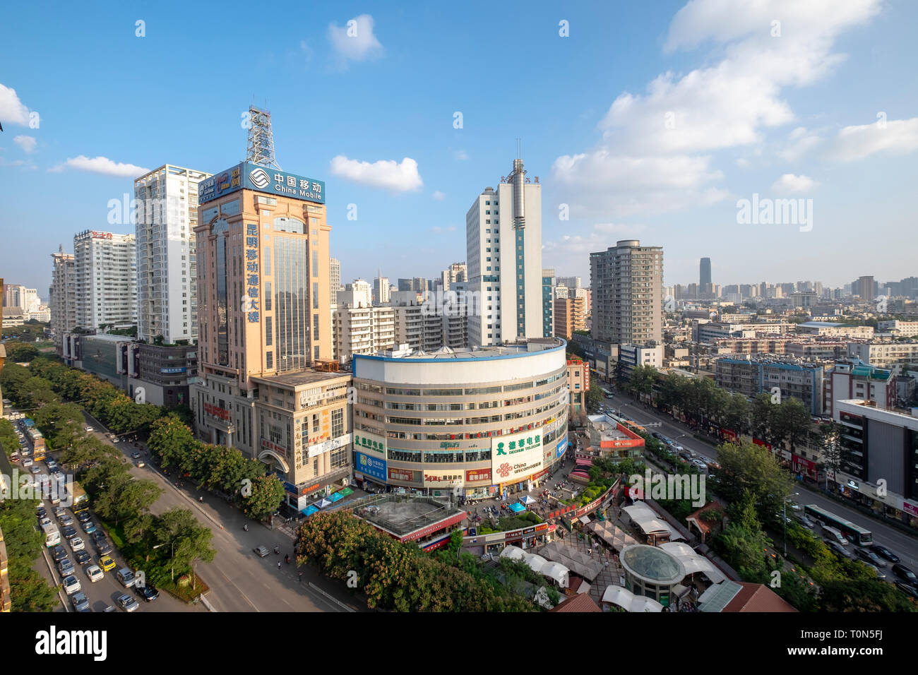 Downtown Kunming, Yunnan province, southwest China Stock Photo - Alamy