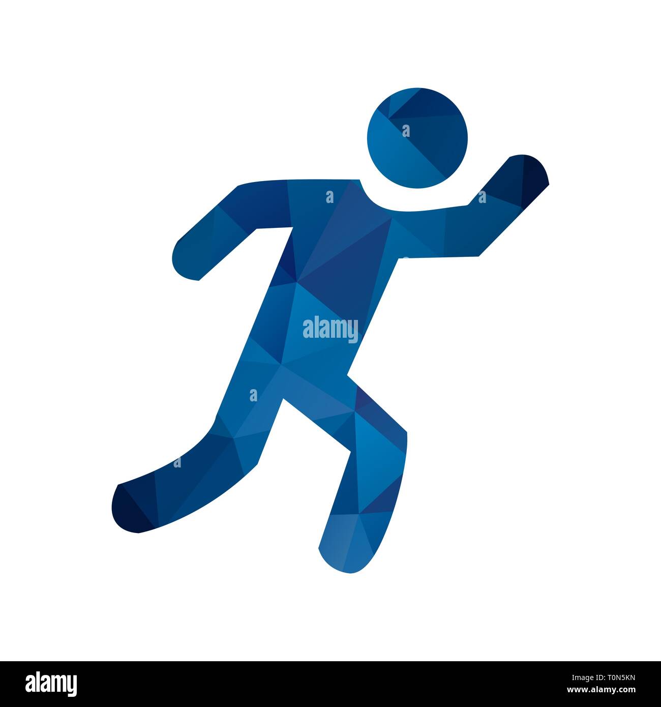 Illustration Runner Icon Stock Photo - Alamy