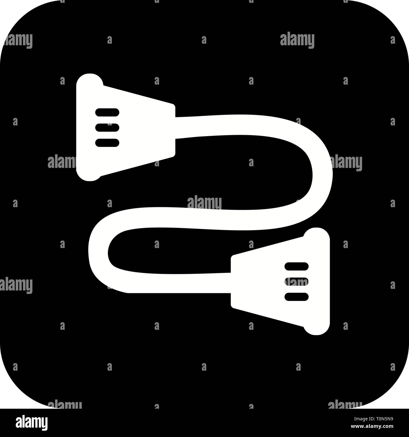 Illustration Strandpulling Icon Stock Photo - Alamy