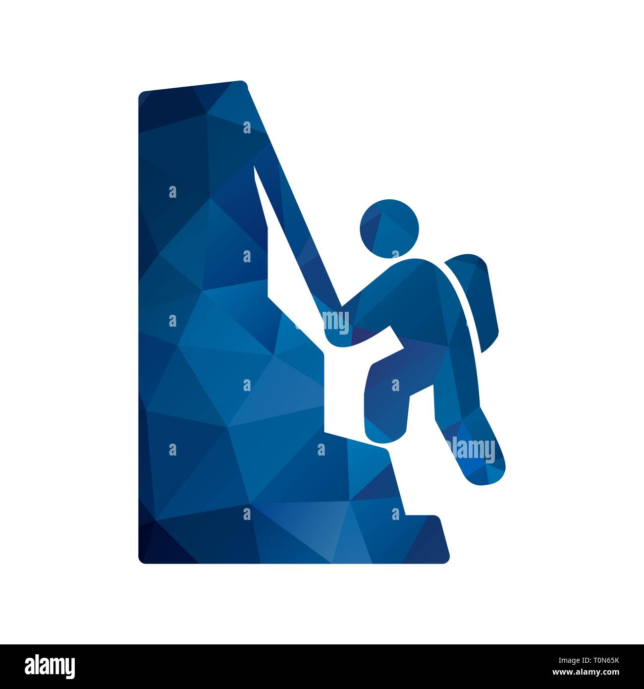Illustration Climbing Icon Stock Photo - Alamy