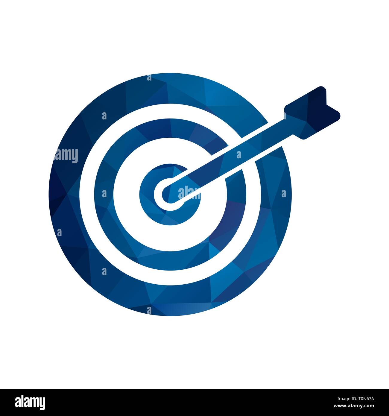 Illustration Bullseye Icon Stock Photo - Alamy