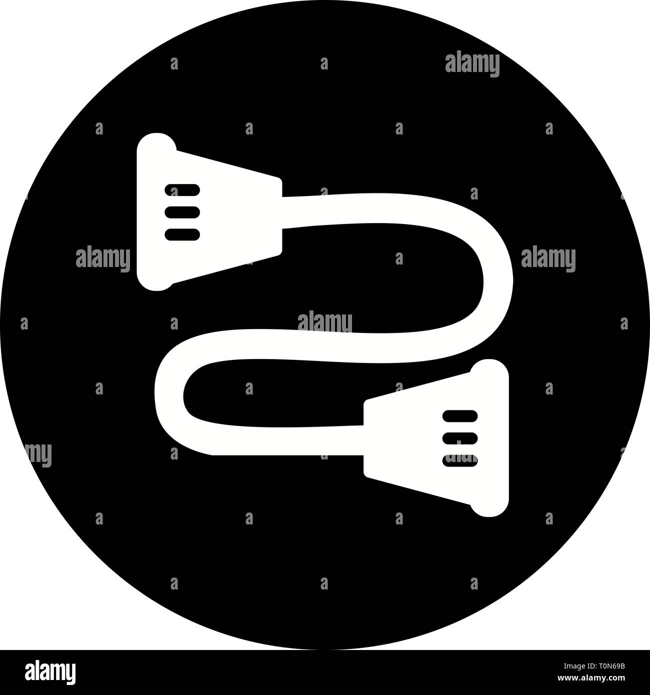 Illustration Strandpulling Icon Stock Photo - Alamy