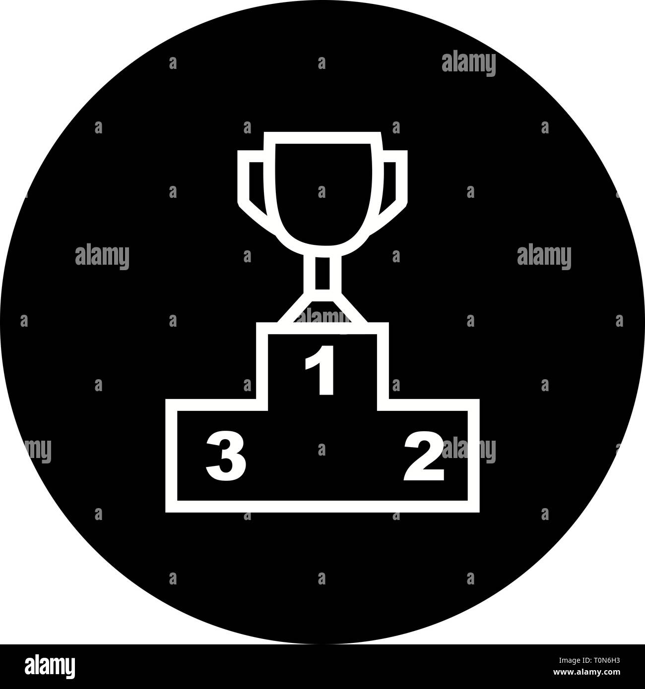 Illustration Podium Icon Stock Photo - Alamy