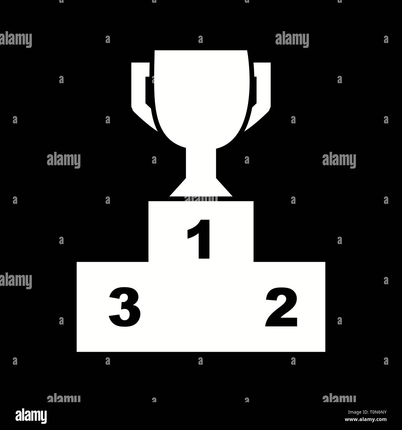 Illustration Podium Icon Stock Photo - Alamy