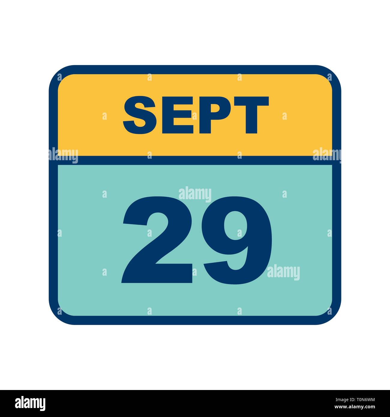 September 29th Date on a Single Day Calendar Stock Photo - Alamy
