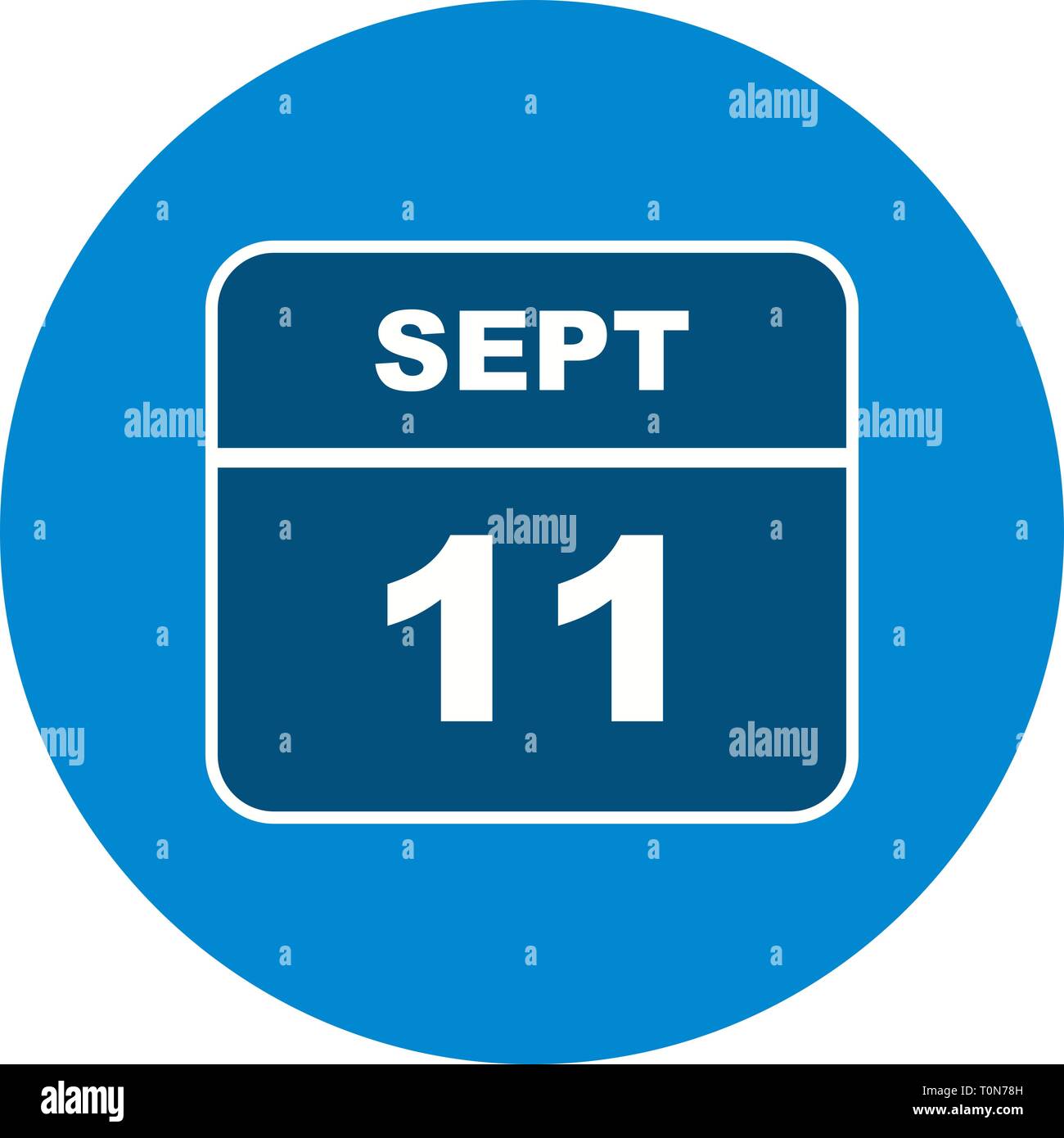 September 11th Date on a Single Day Calendar Stock Photo - Alamy