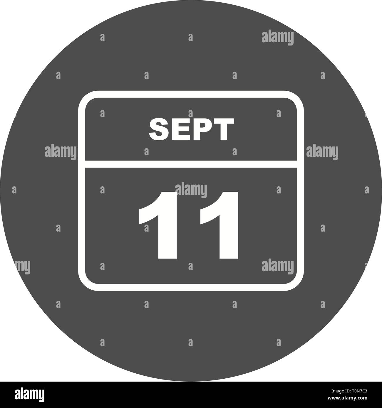 09 11 calendar hi-res stock photography and images - Alamy