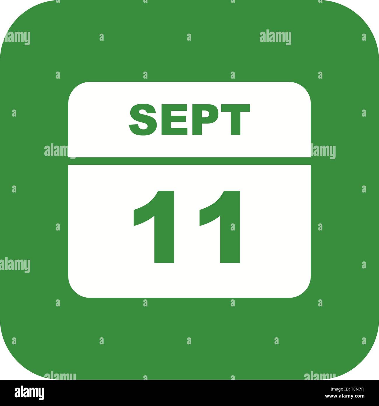 September 11th Date on a Single Day Calendar Stock Photo - Alamy