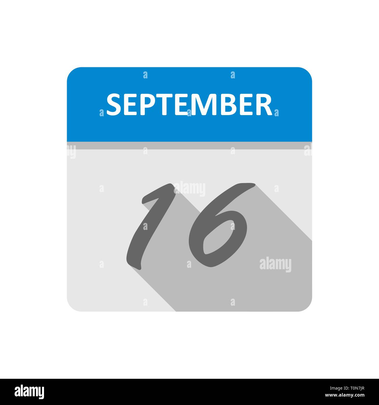 September 16th Date on a Single Day Calendar Stock Photo - Alamy