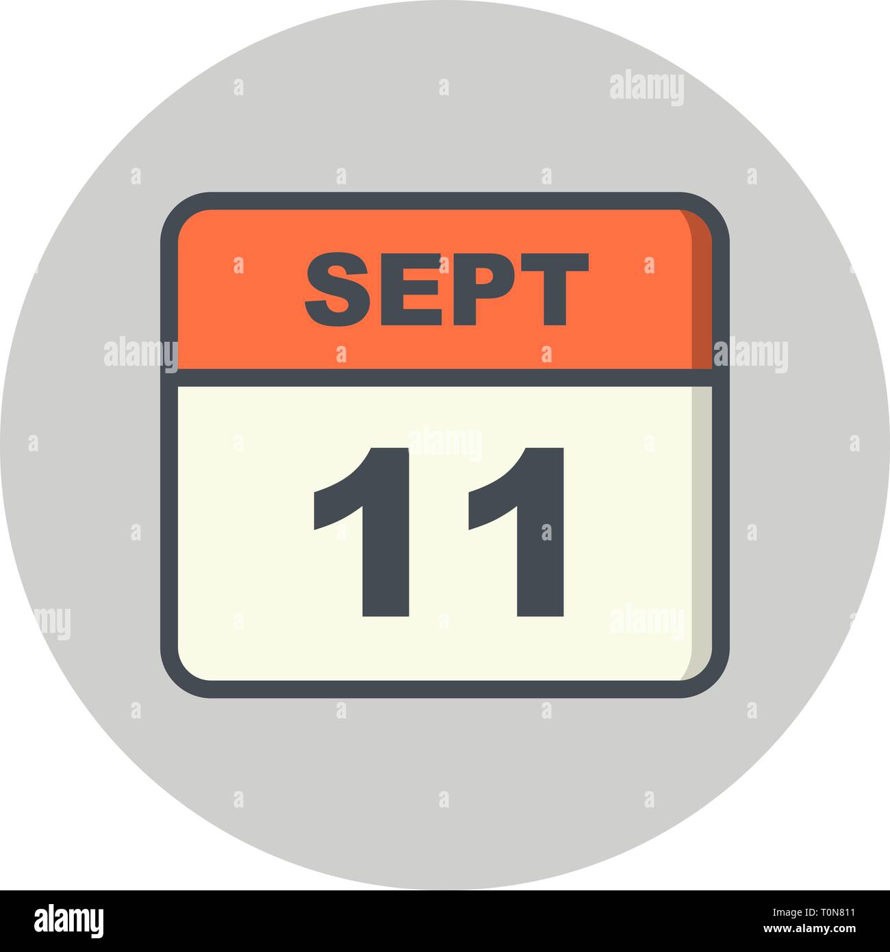 September 11th Date on a Single Day Calendar Stock Photo - Alamy
